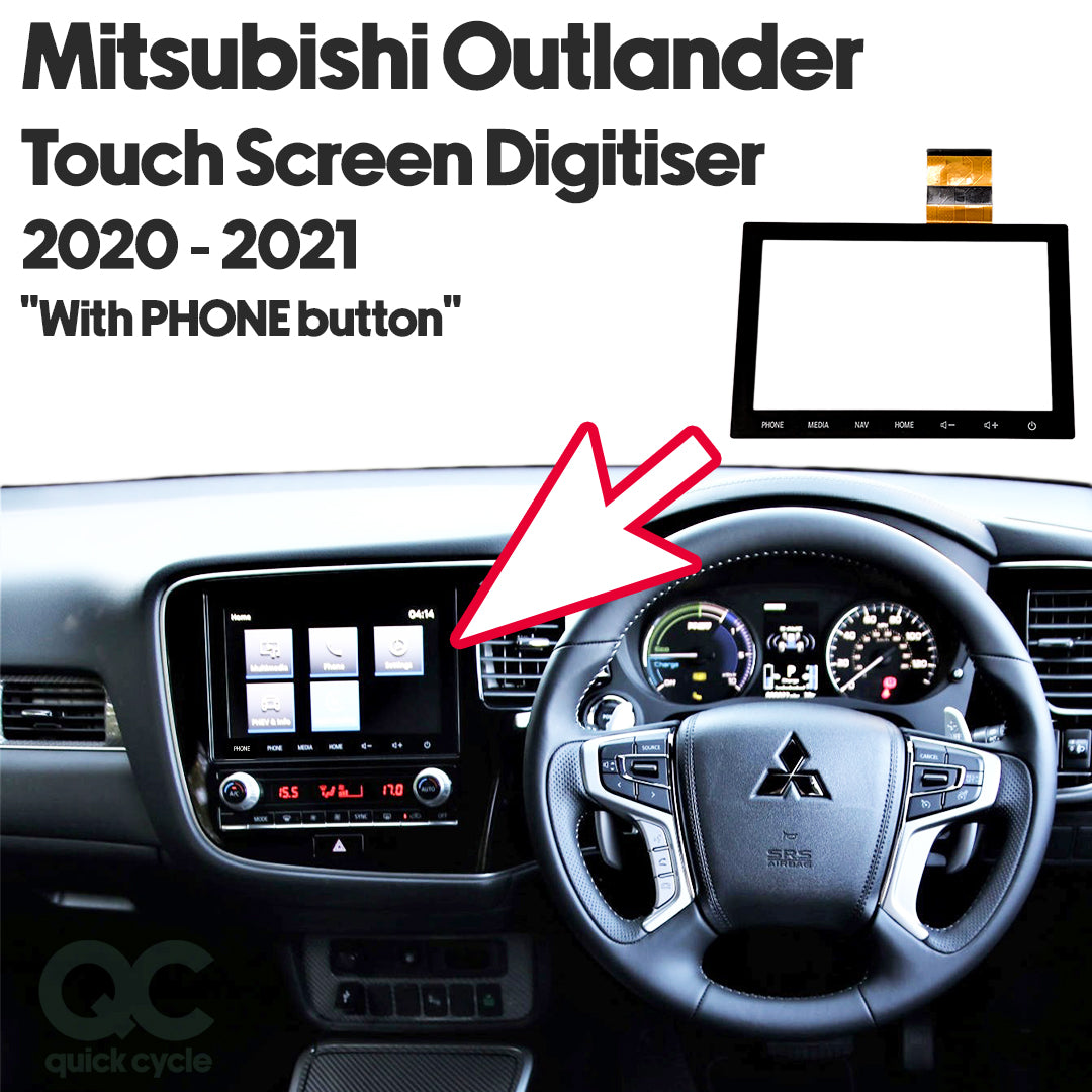 Mitsubishi Outlander 2019, 2020, 2021 Touch screen digitiser replaceme ...